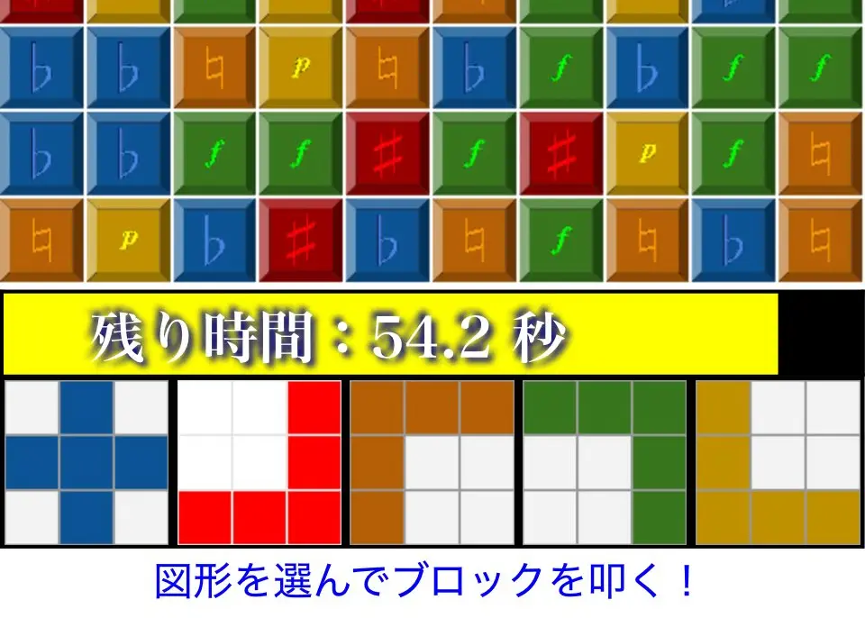 1分間ブロック叩き Hit the Blocks One minute 説明